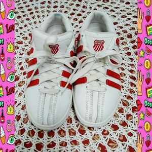 K-Swiss | Shoes | K Swiss Womens Classic Luxury Red White Stripes ...